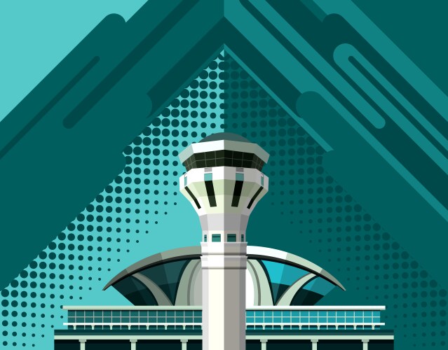 Emblem airport Royalty Free Vector Image - VectorStock
