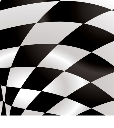 Checkered corner red Royalty Free Vector Image