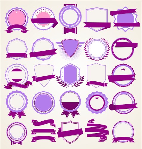 Blank labels Royalty Free Vector Image - VectorStock