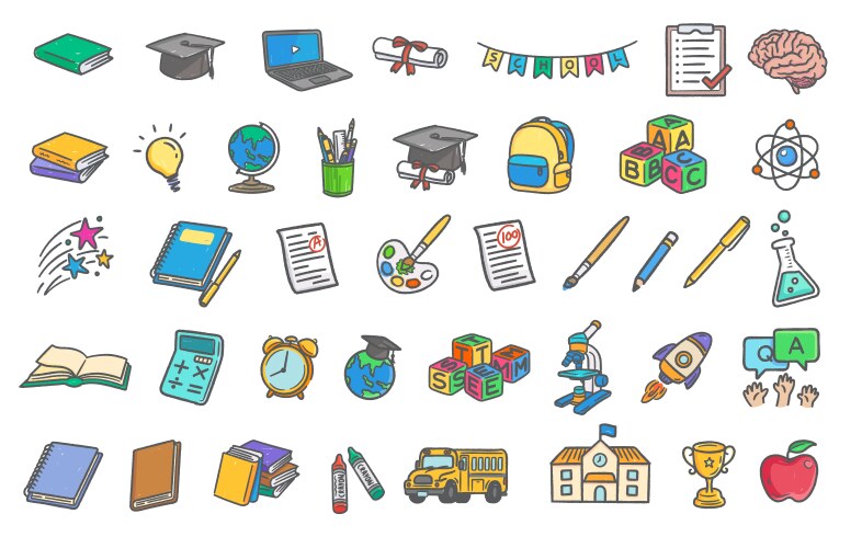 Square objects for children Royalty Free Vector Image