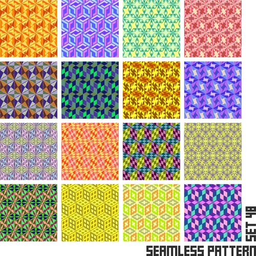 Geometric Ornament Patterns – Royalty-Free Vector | VectorStock