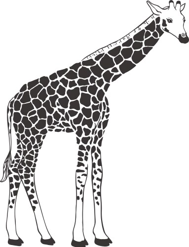 Giraffe Clip Art Black and White Vector Images (over 1,000)