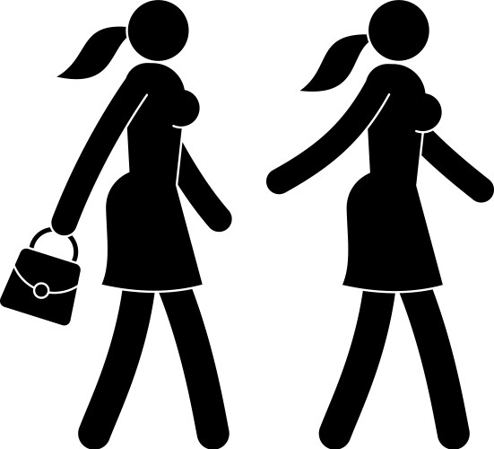 Walking Stick Figure Vector Images (over 2,200)