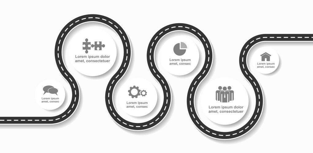 Infographic design template with place Royalty Free Vector