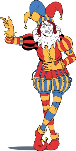 Pierrot stock character of pantomime and commedia Vector Image