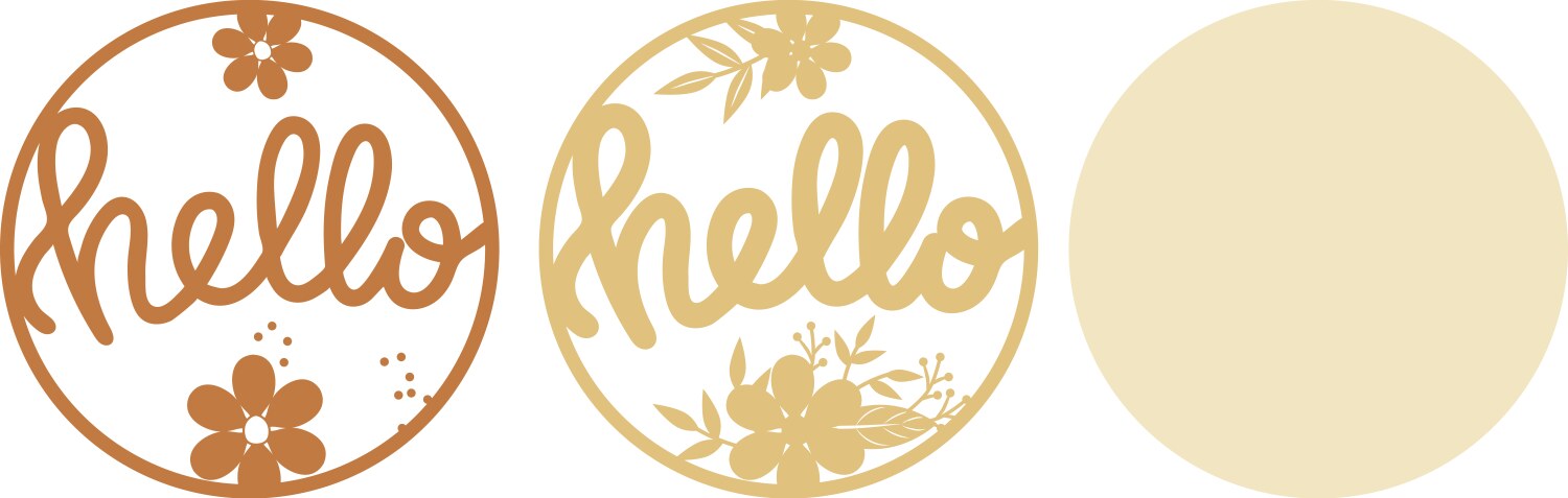 Floral multilayer decoration laser cut template Vector Image