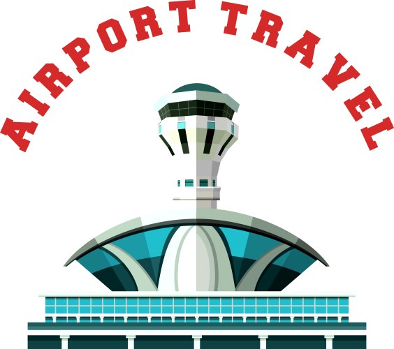 Emblem airport Royalty Free Vector Image - VectorStock