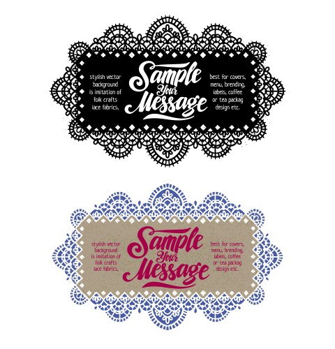 Abstract skull lace ornament Royalty Free Vector Image