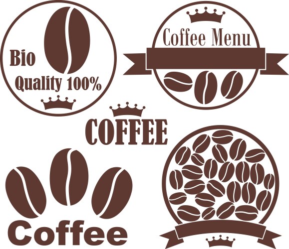 Free coffee sign or stamp Royalty Free Vector Image