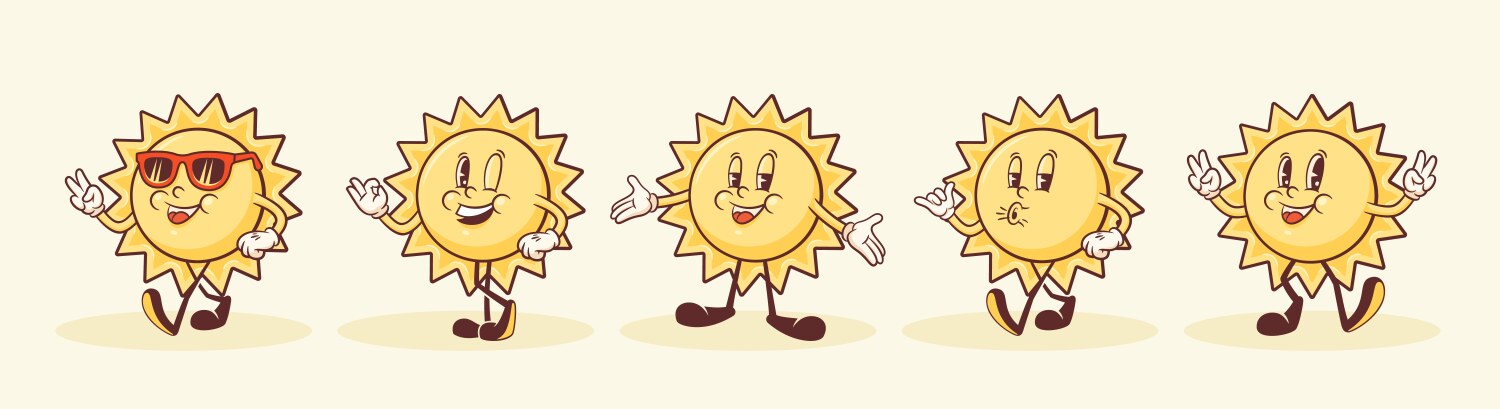 Retro Sun Vector Images (over 90,000)