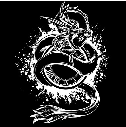 Dragon Line Art Vector Images (over 6,700)