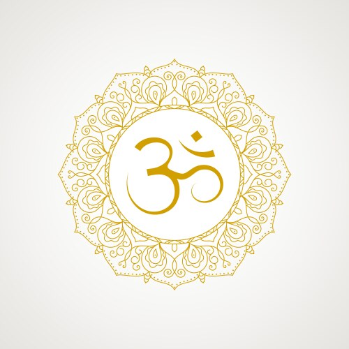 Indian ohm symbol Royalty Free Vector Image - VectorStock