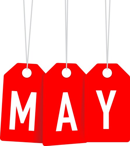 Red december tag Royalty Free Vector Image - VectorStock