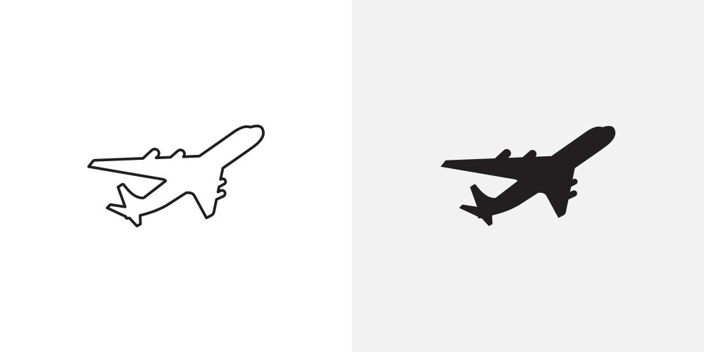 Simple Airplane Logo Vector Images (over 7,300)
