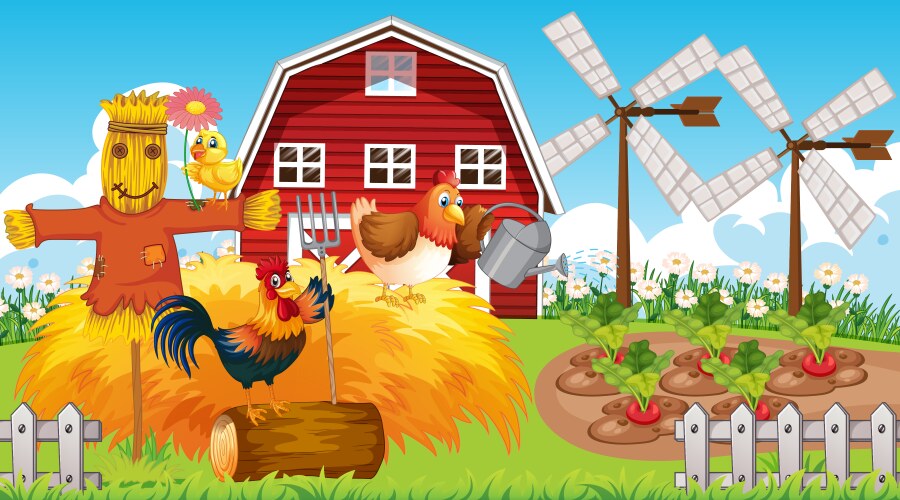 Autumn farm theme 9 Royalty Free Vector Image - VectorStock