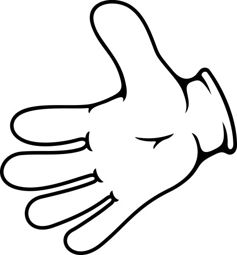 Hand symbol Royalty Free Vector Image - VectorStock