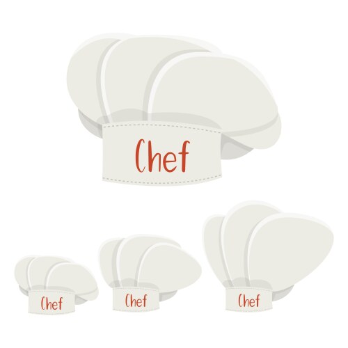 Chef hat realistic Royalty Free Vector Image - VectorStock