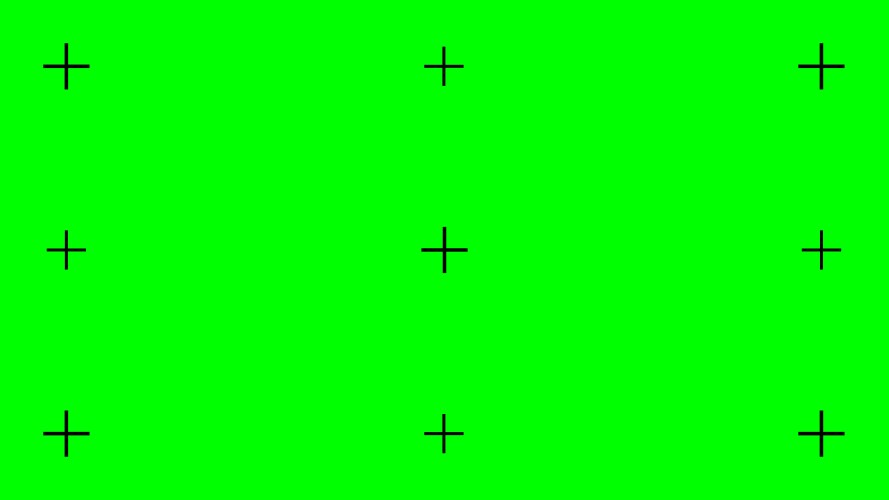 Chroma key background green screen with cross Vector Image