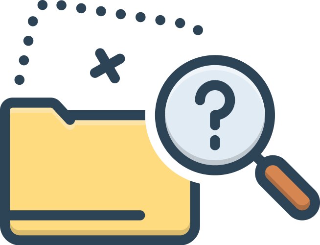 Missing data Royalty Free Vector Image - VectorStock