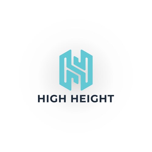 Abstract initial square letter in or ni logo Vector Image