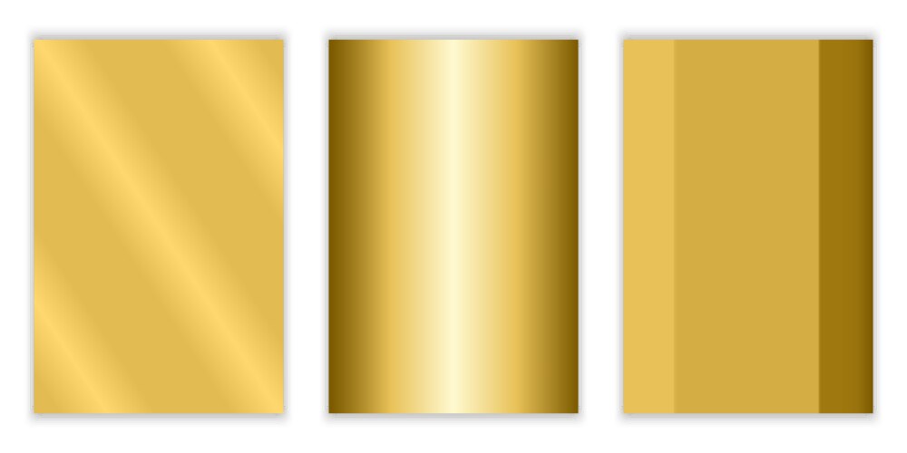Gold metallic gradient Royalty Free Vector Image