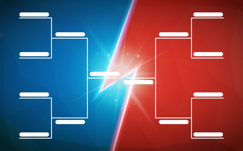 Playoff tournament bracket Royalty Free Vector Image