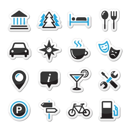 Hands house car icons Royalty Free Vector Image