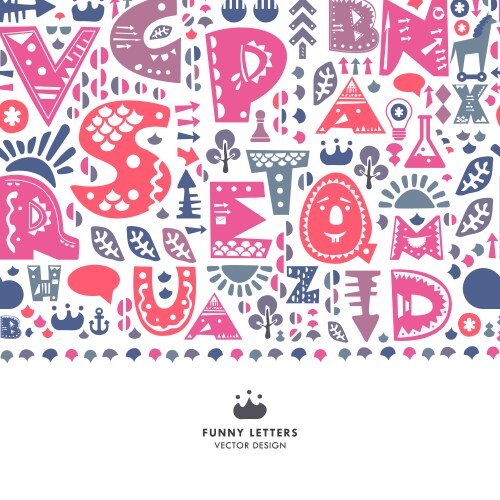 Alphabet cards background Royalty Free Vector Image