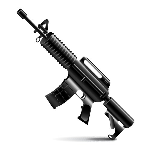 Modern Assault Rifle Royalty Free Vector Image