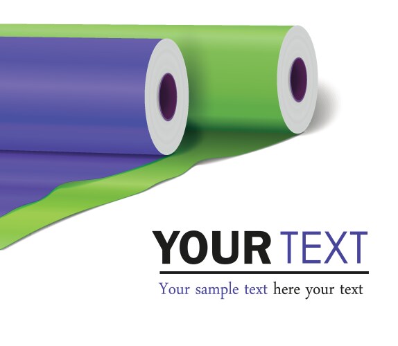 Torn plastic vinyl wrap Royalty Free Vector Image