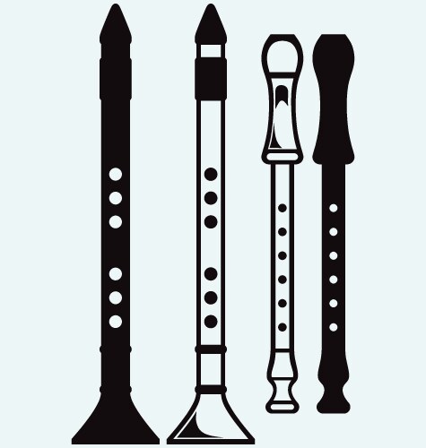 Flute Black and White Vector Images (over 6,300)