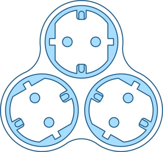 Ac splitter icon Royalty Free Vector Image - VectorStock