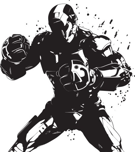 Robot Punch Vector Images (over 300)