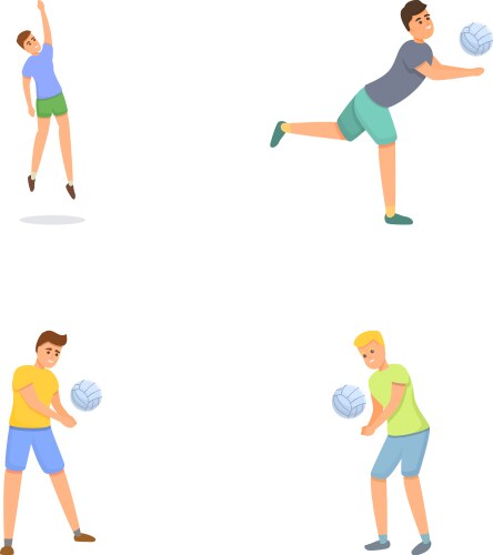 Volleyball Player Cartoon Vector Images (over 2,800)
