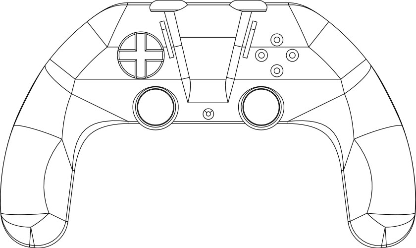 3d model of joystick and monitor on a white Vector Image