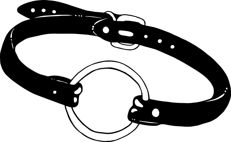 Red Ball Gag with Belt Icon – Royalty-Free Vector | VectorStock
