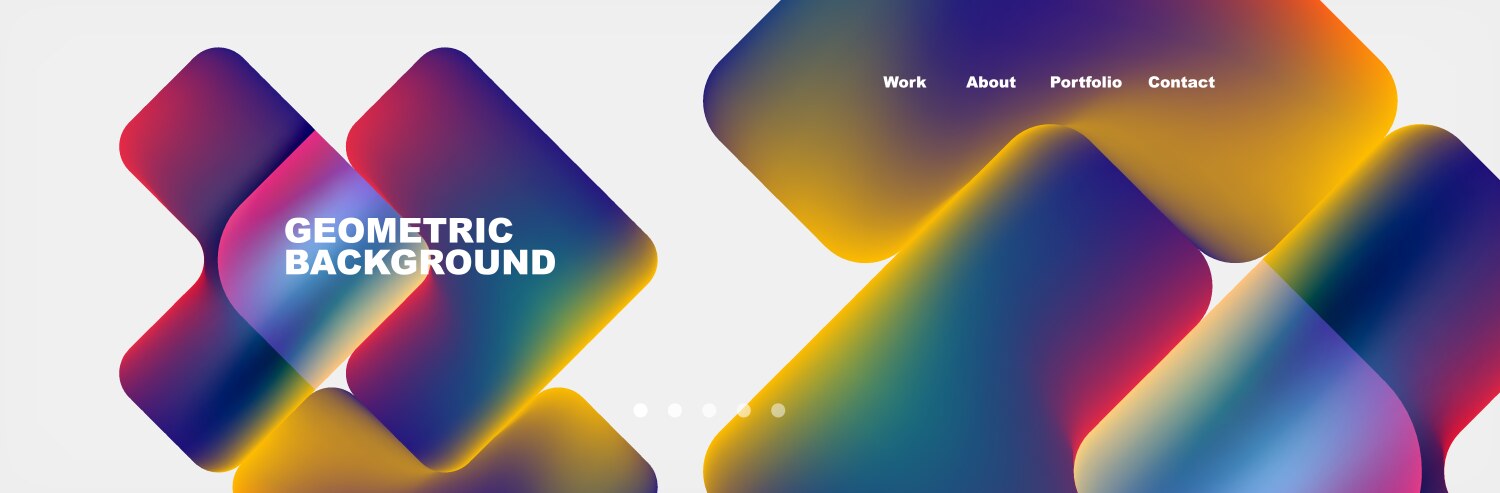 A colorful background with squares on a white Vector Image