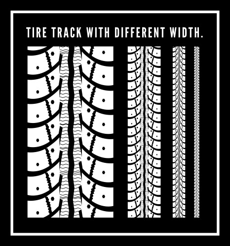 Tire tracks Royalty Free Vector Image - VectorStock