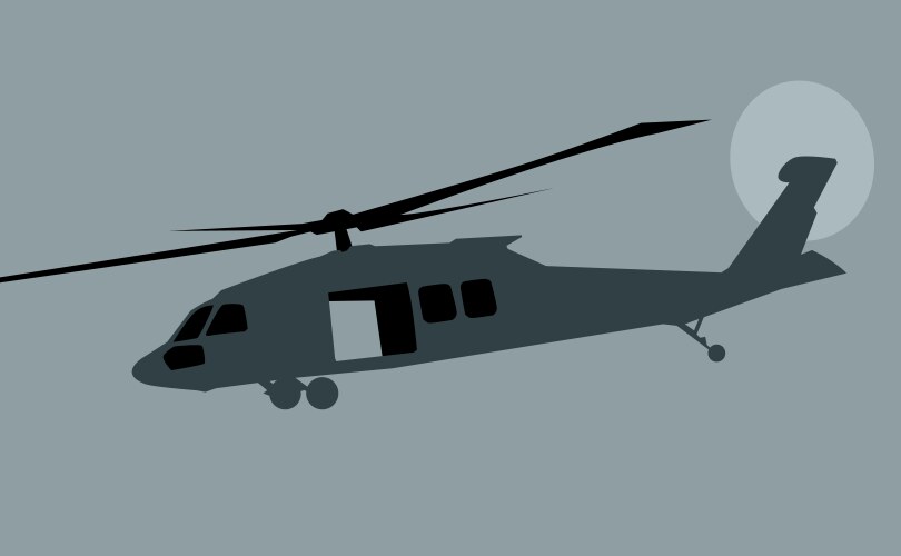 Black Hawk Vector Black Hawk Helicopter SVG | Helicopter Svg | Chopper