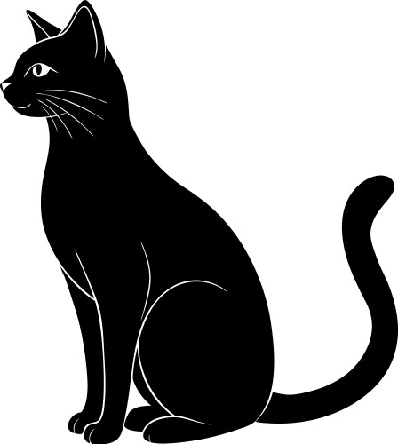 Black Cat Outline Vector Images (over 57,000)