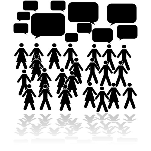 Confused Crowd Vector Images (over 130)
