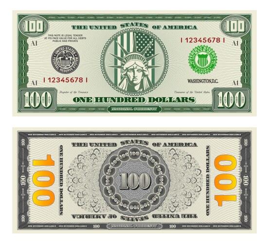 Us Currency Vector Images (over 6,300)