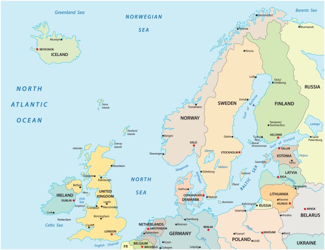 Europe map Vector Images & Graphics for Commercial Use | VectorStock