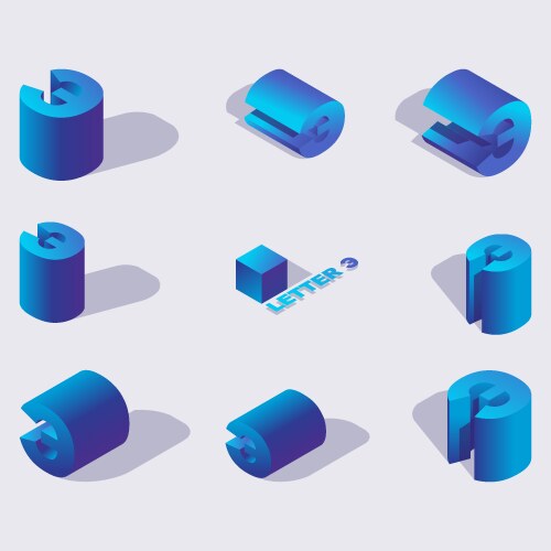 2d hand drawn alphabet letters from a to z Vector Image