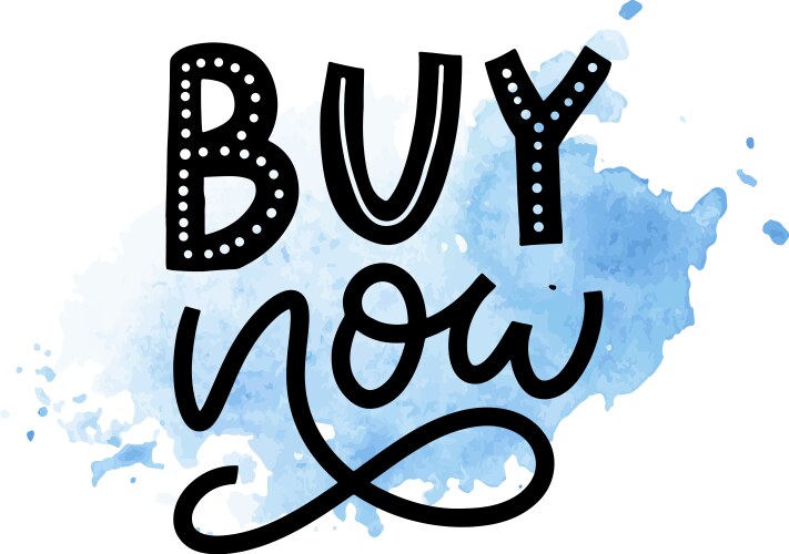 Slogan buy now letter for web background design Vector Image