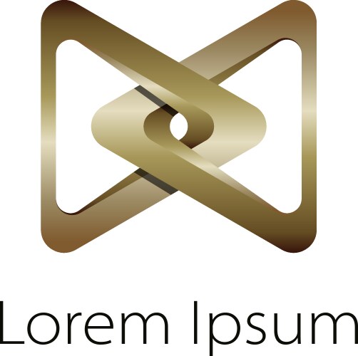 Chain link fence logo Royalty Free Vector Image