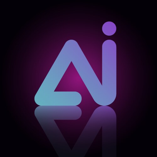 Technology ai logo letters concept modern Vector Image