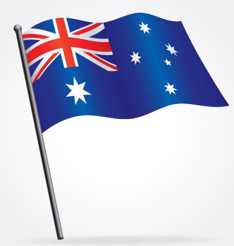 Australian Flag Waving Vector Images (over 1,000)