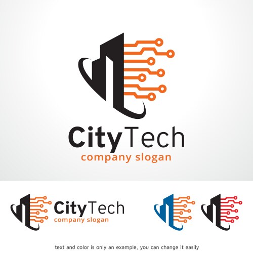 Tech chart logo Royalty Free Vector Image - VectorStock
