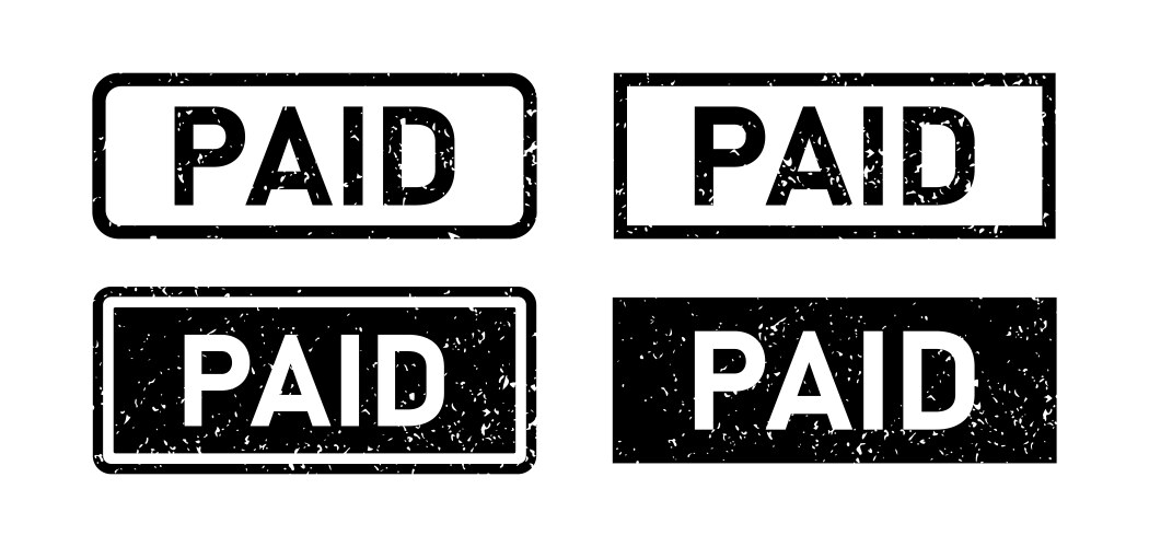 Paid Stamp Vector Images (over 2,700)